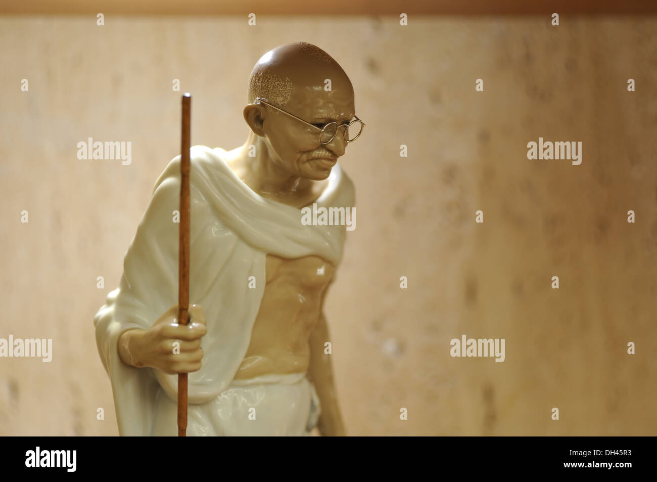 Mahatma gandhi with stick hi-res stock photography and images - Alamy