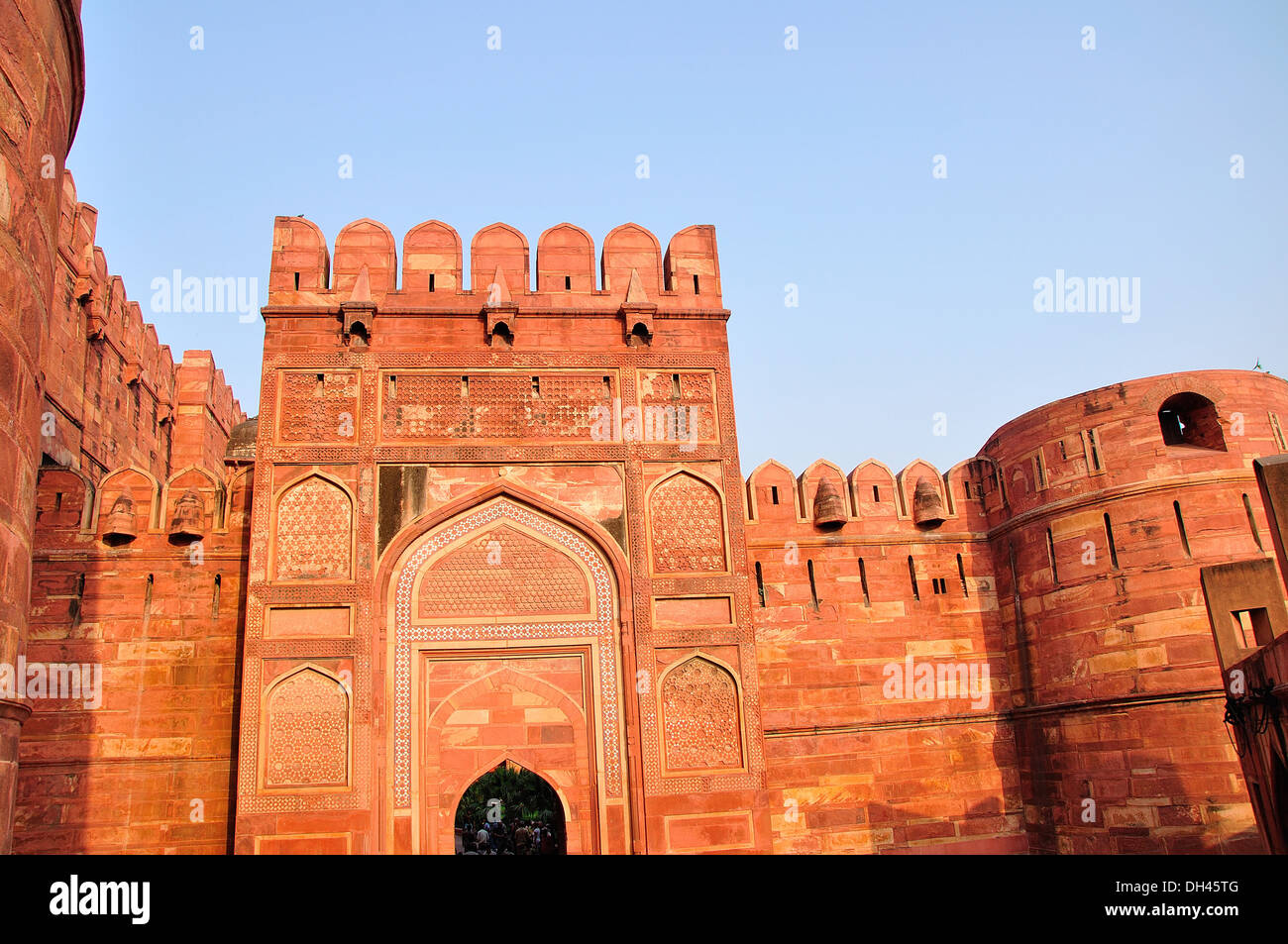 Red fort Agra Uttar pradesh India Asia Stock Photo - Alamy