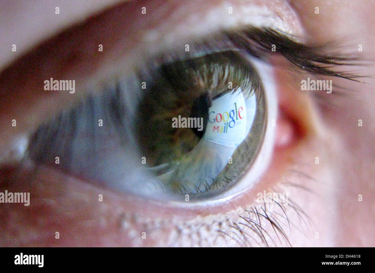 a human eye, Frankfurt, Germany. 2nd Sep, 2009. The logo of Google?s ...