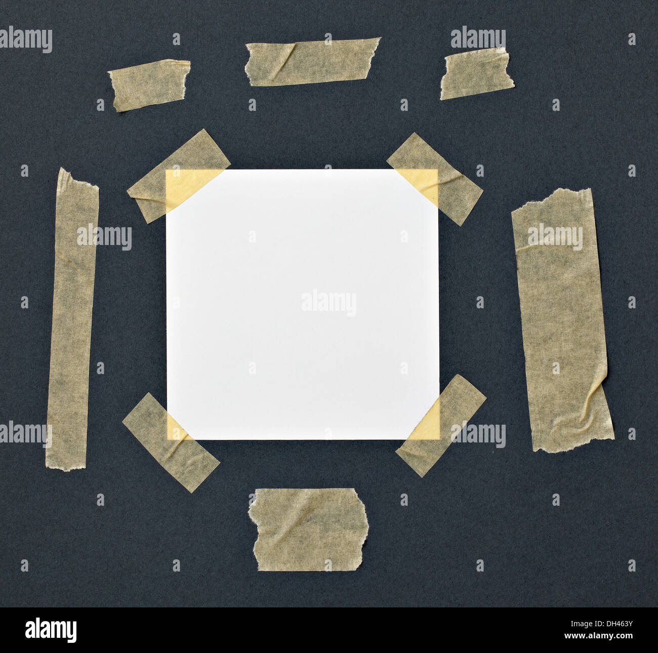 note paper with adhesive tape Stock Photo - Alamy