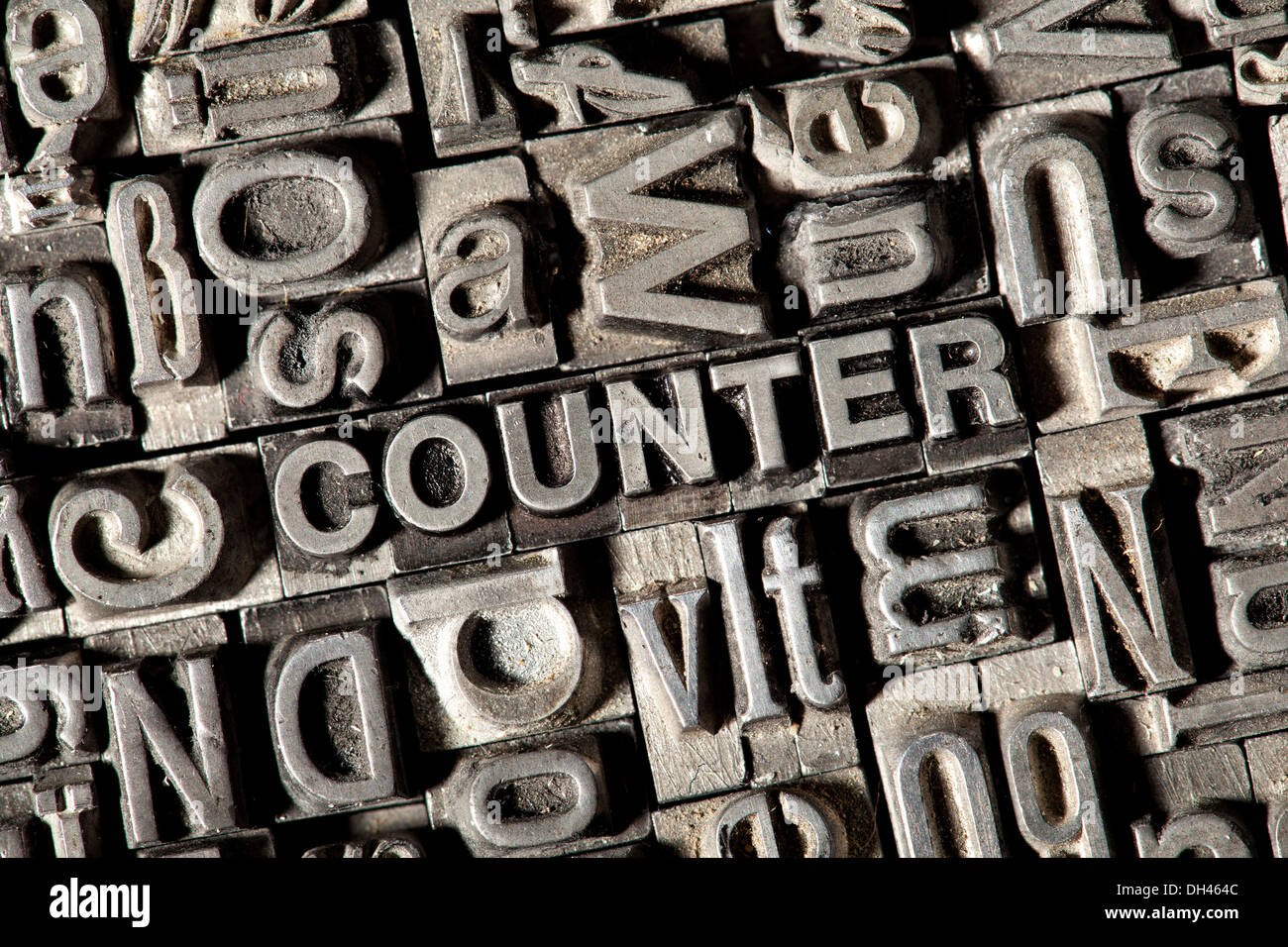 Counter printing letters hi-res stock photography and images - Alamy
