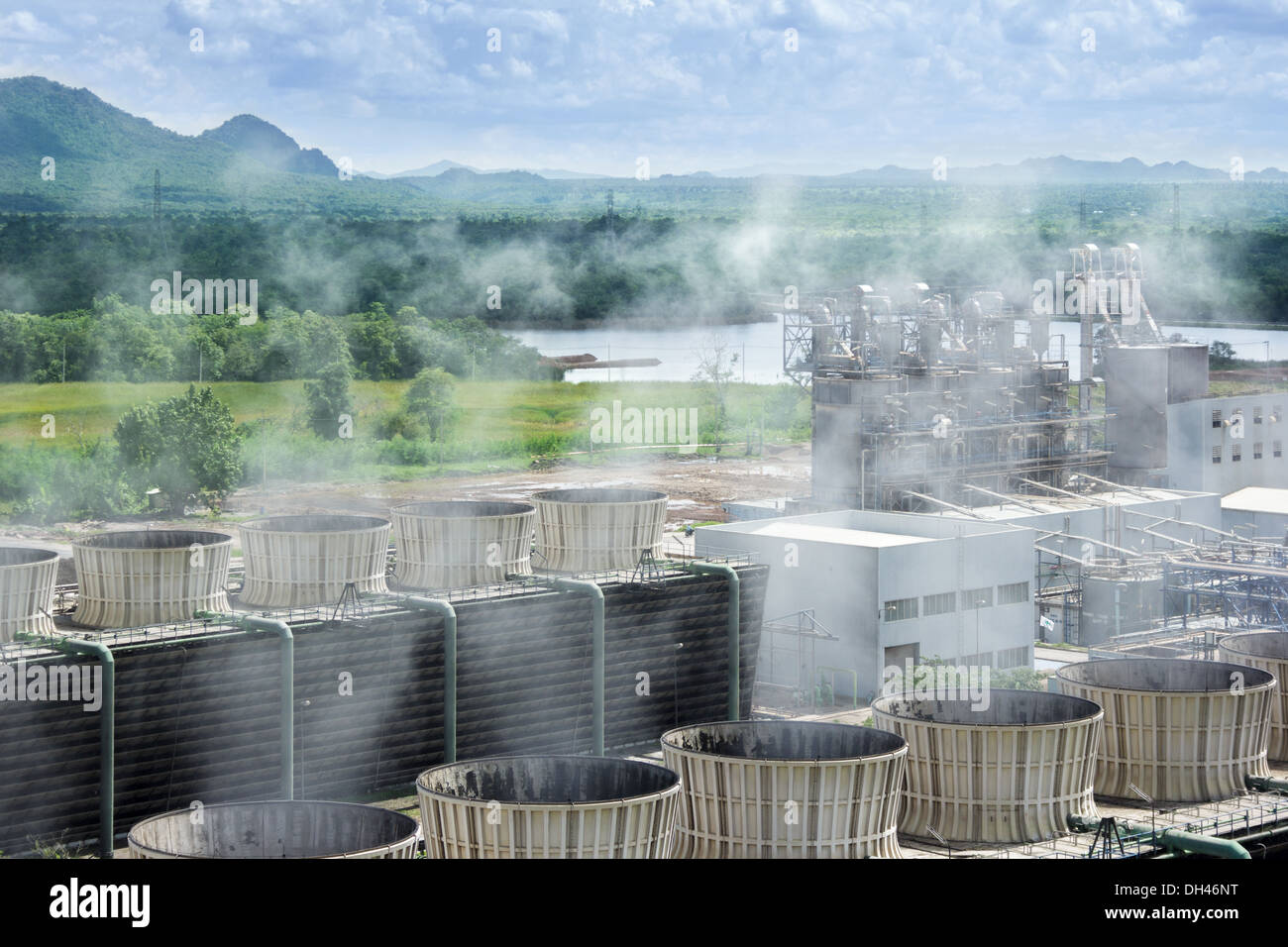 Production line in thermal power plant Stock Photo - Alamy