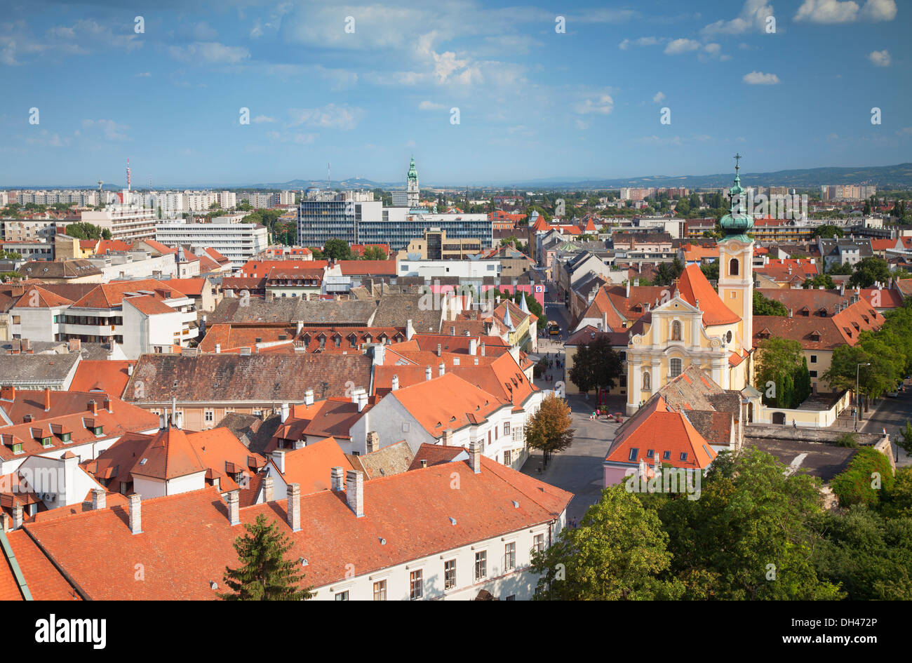 View of Gyor, Western Transdanubia, Hungary Stock Photo - Alamy