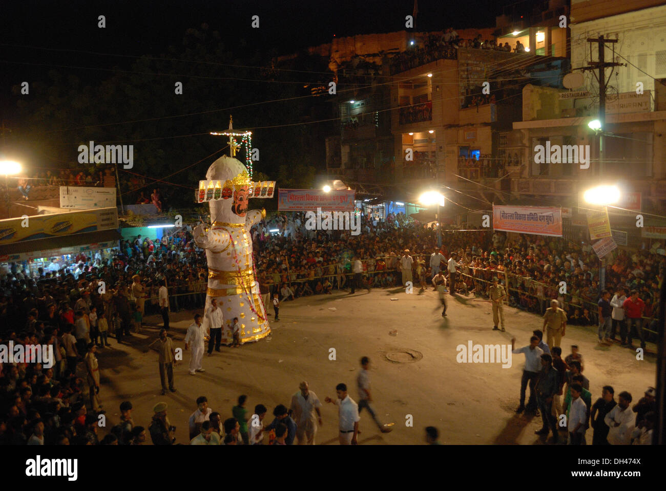 Effigy of Ravan on the occasion of dussehra festival at Jodhpur ...