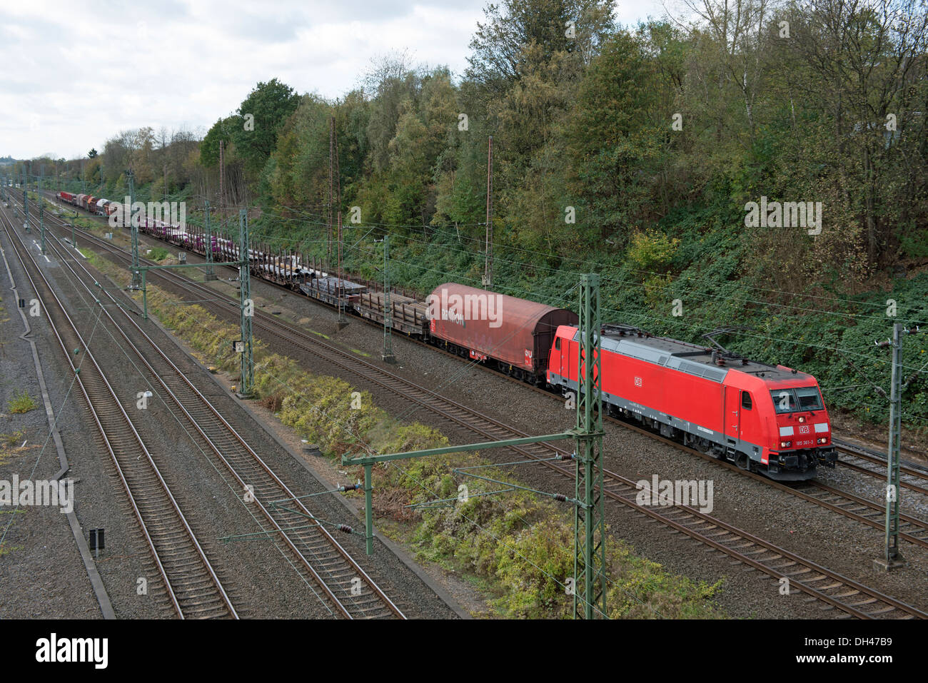 Railway tracks freight trains hi-res stock photography and images - Alamy