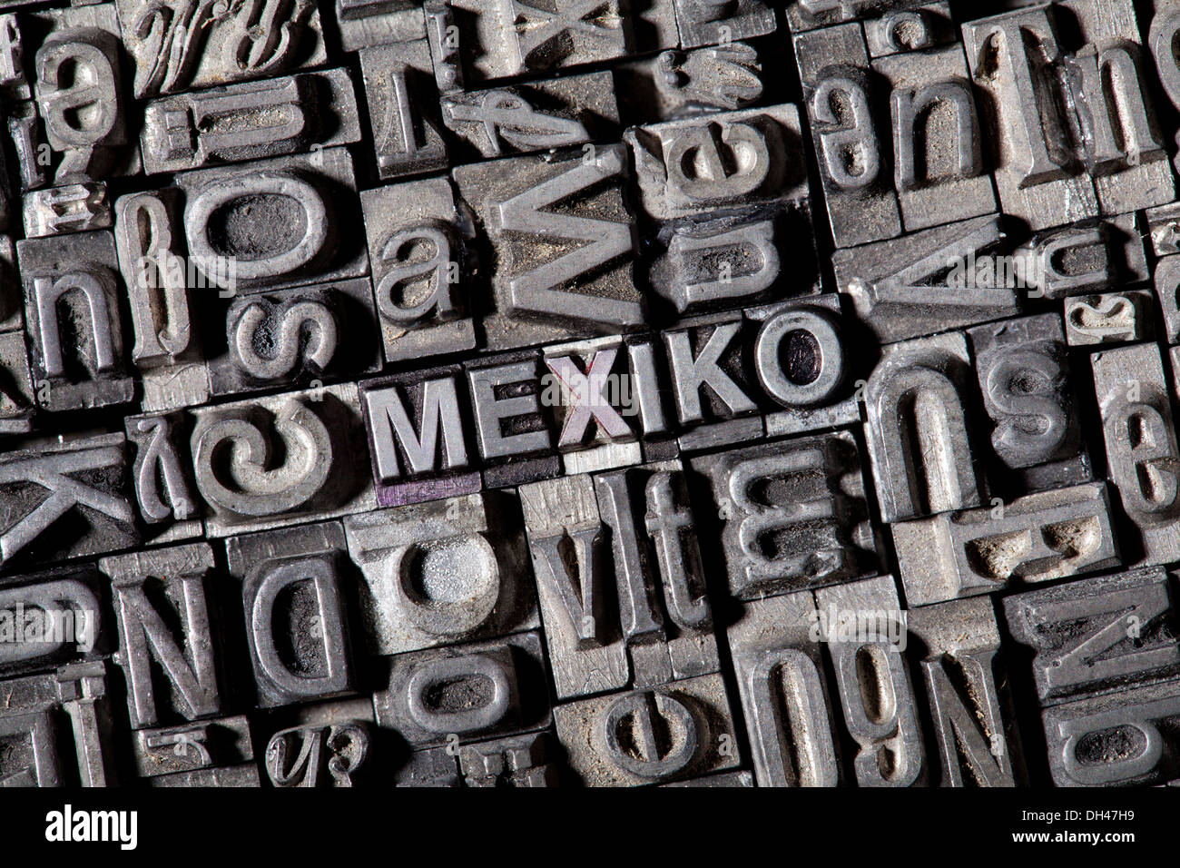 Mexico letters hi-res stock photography and images - Alamy