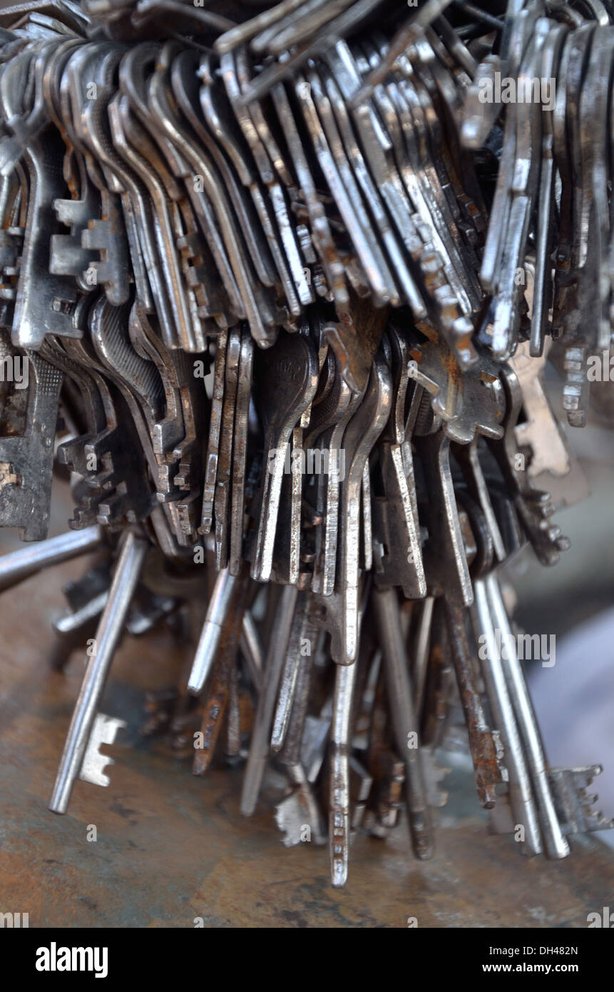 Locksmith shop , bunch of sample keys , Jodhpur , Rajasthan , India ...