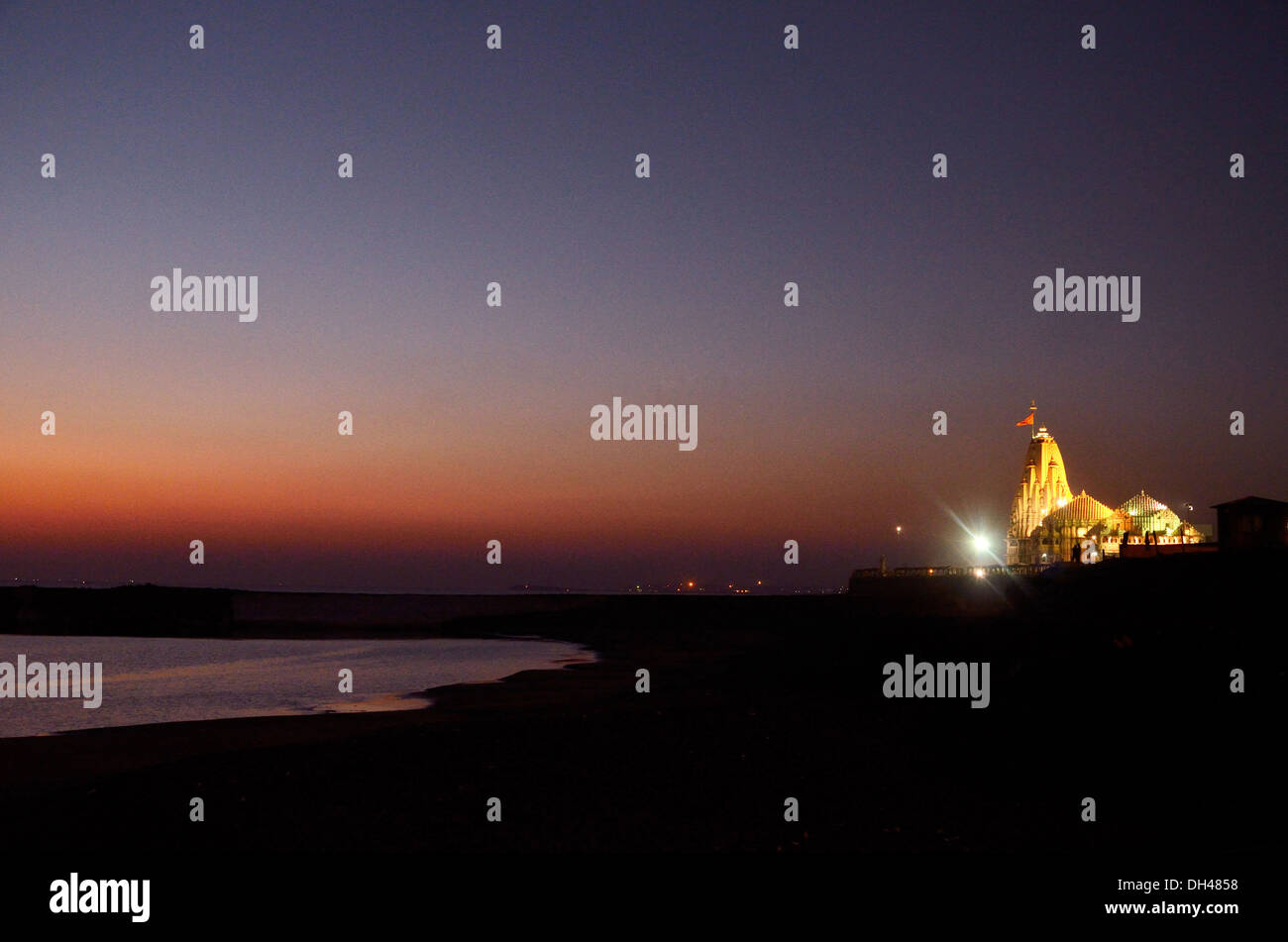 Somnath Temple at sunset Gujrat India Stock Photo - Alamy