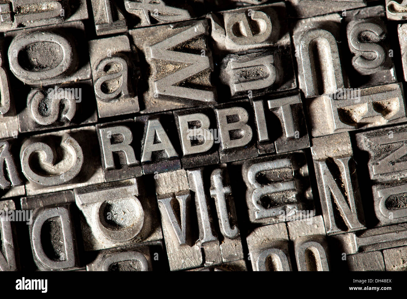 Rabbit word hi-res stock photography and images - Alamy