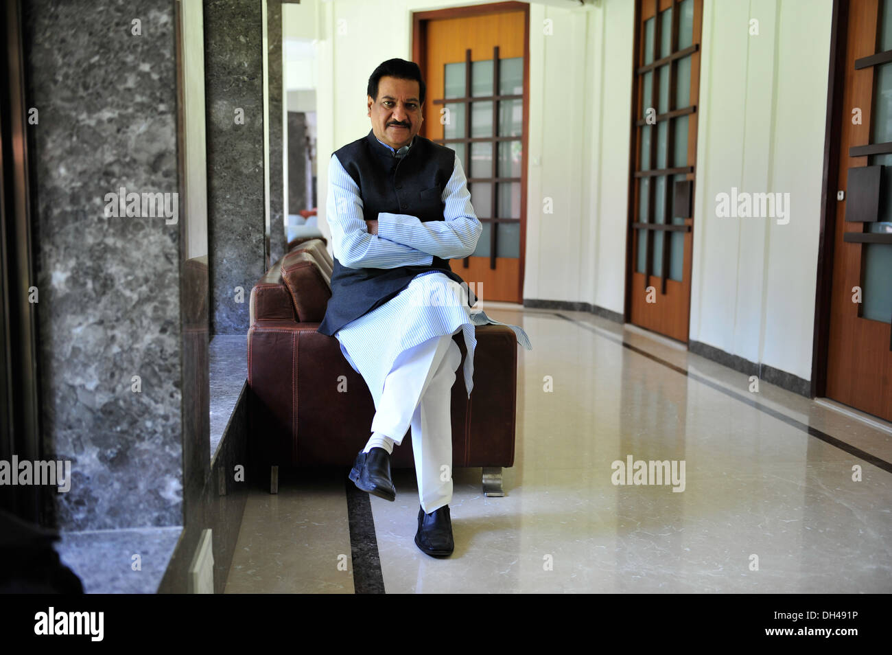 Chief Minister of Maharashtra Prithviraj Chavan Stock Photo - Alamy