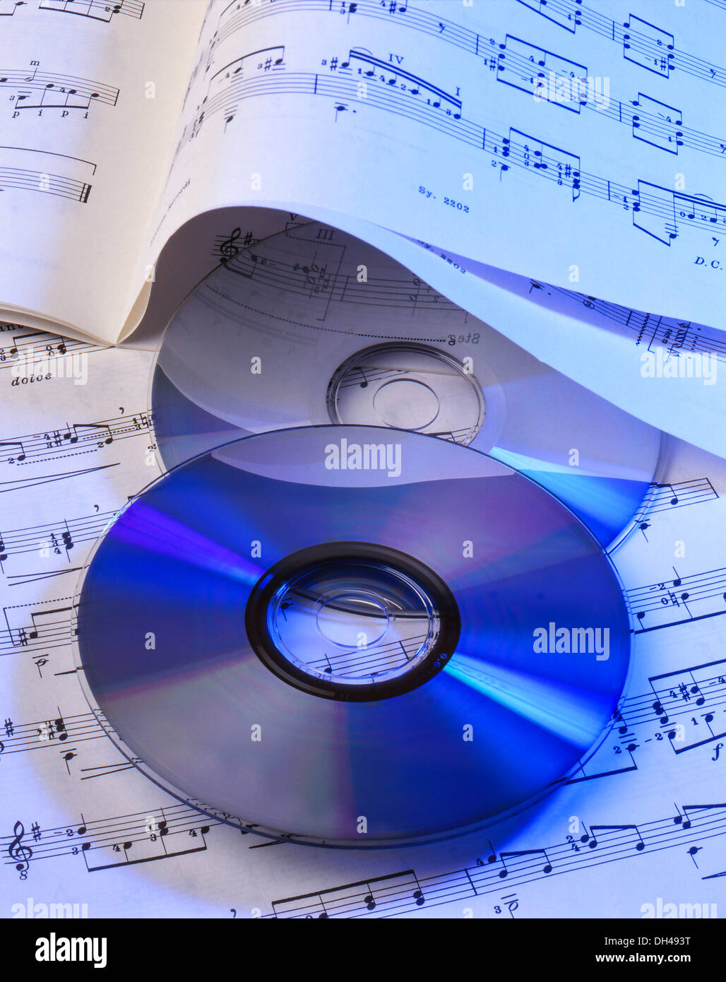 Cd music sheet notes hi-res stock photography and images - Alamy