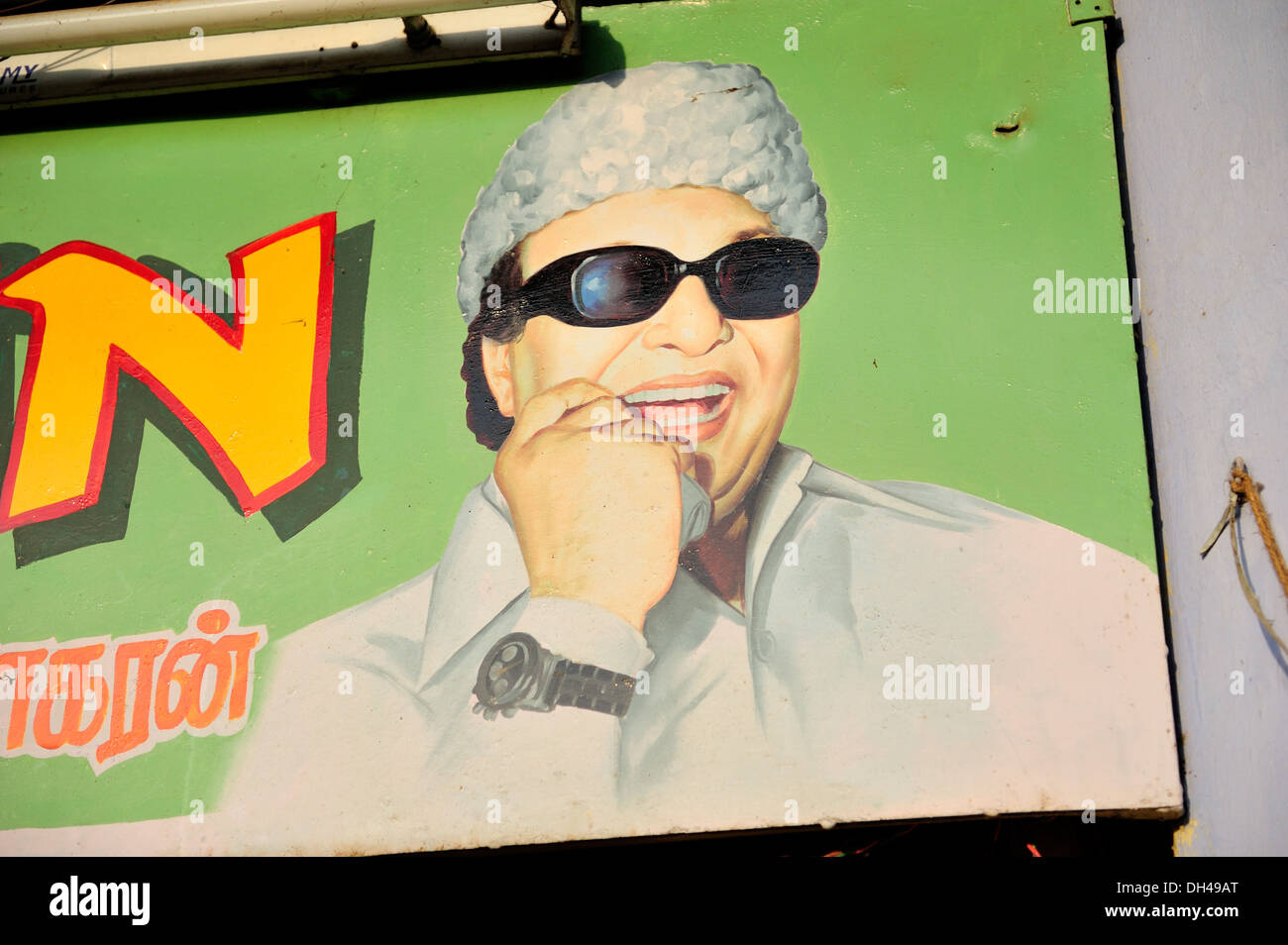 MGR Politician and Actor poster chennai tamil nadu India Asia Stock ...