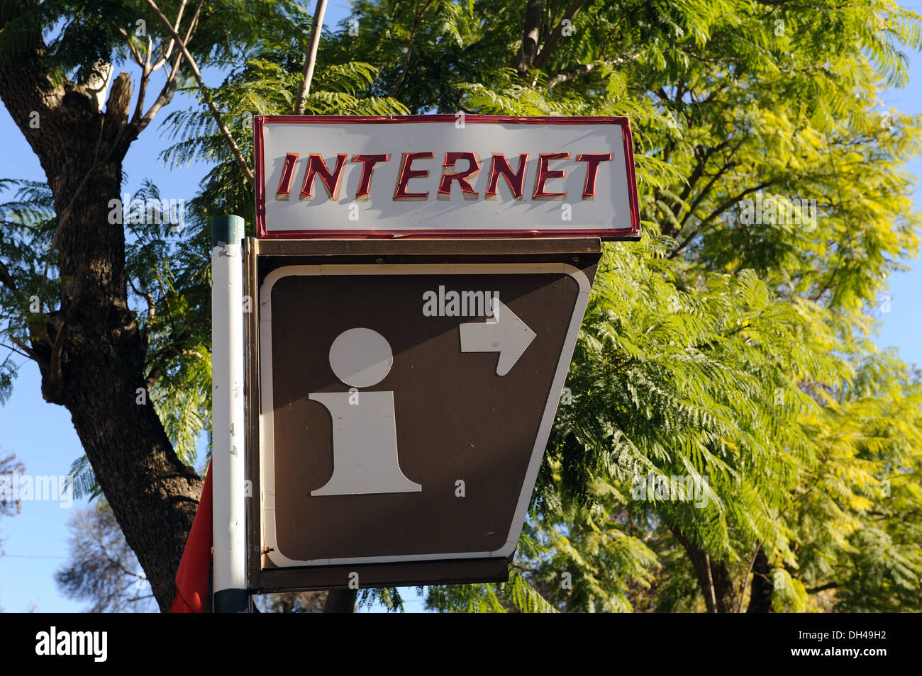 internet sign board south africa Stock Photo - Alamy