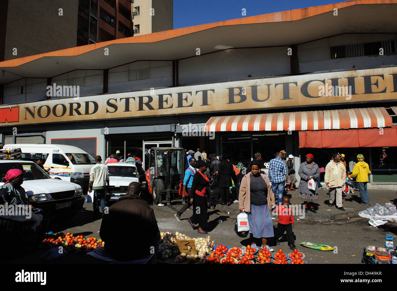 noord street butchery south africa Stock Photo - Alamy
