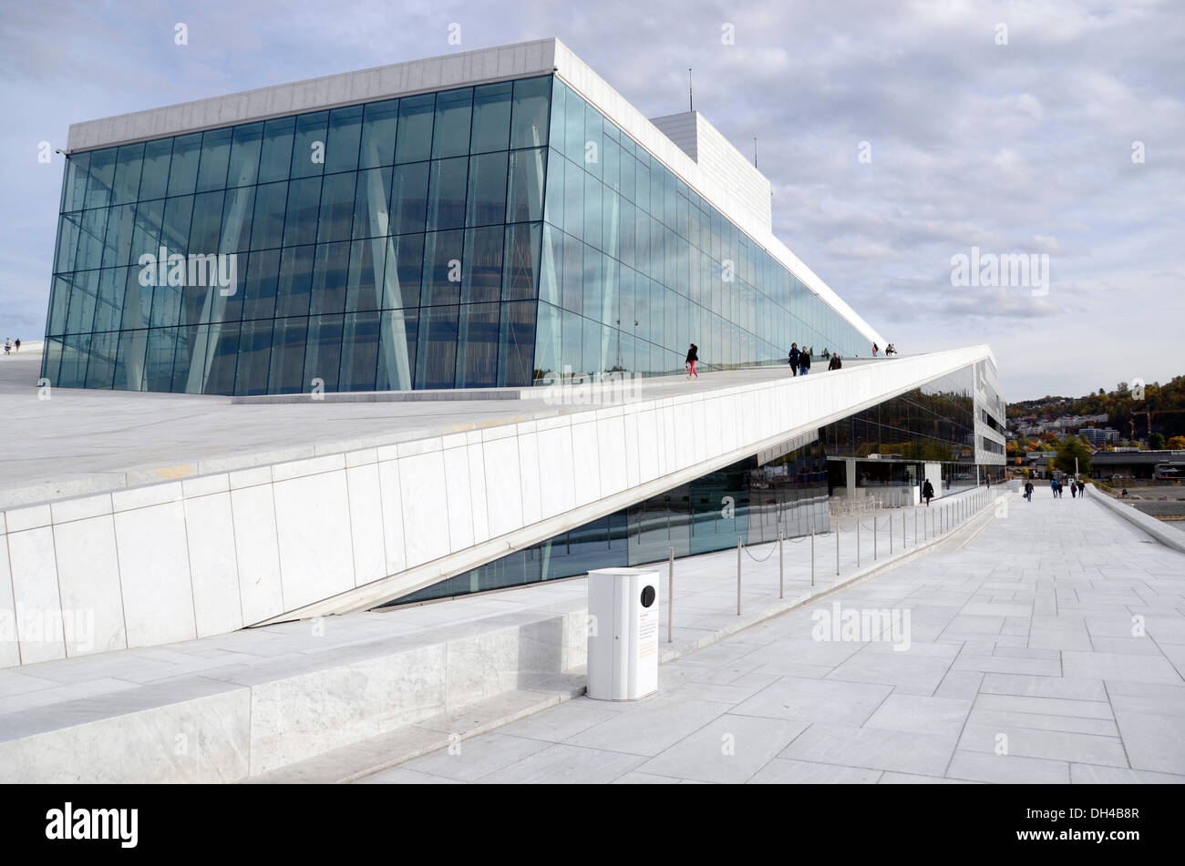 Olso Opera House designed by Norwegian architect firm Snohetta on the ...