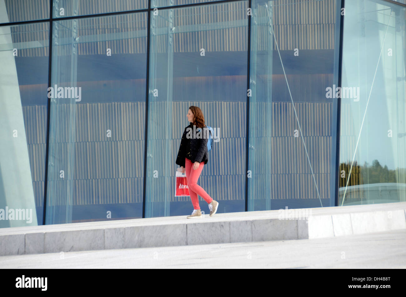 Olso Opera House designed by Norwegian architect firm Snohetta on the ...