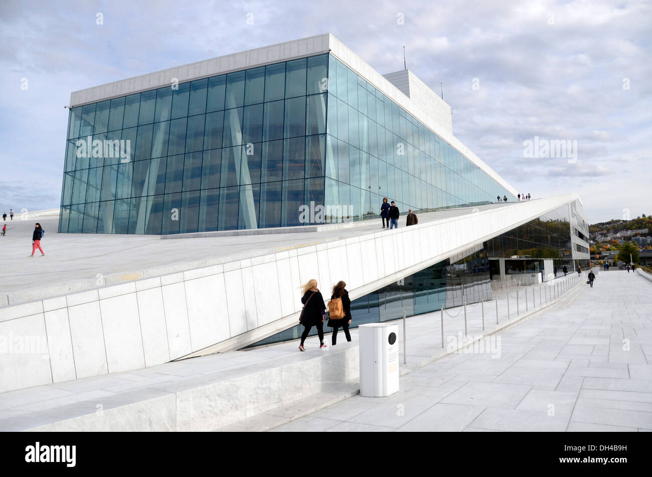 Olso Opera House designed by Norwegian architect firm Snohetta on the ...