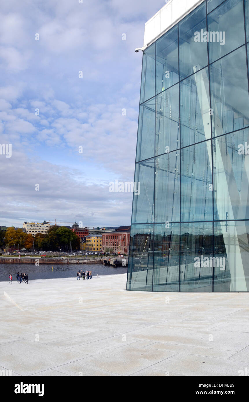 Olso Opera House designed by Norwegian architect firm Snohetta on the ...