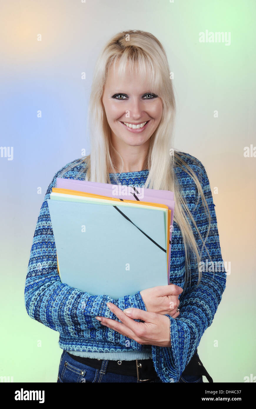 student with folder Stock Photo - Alamy