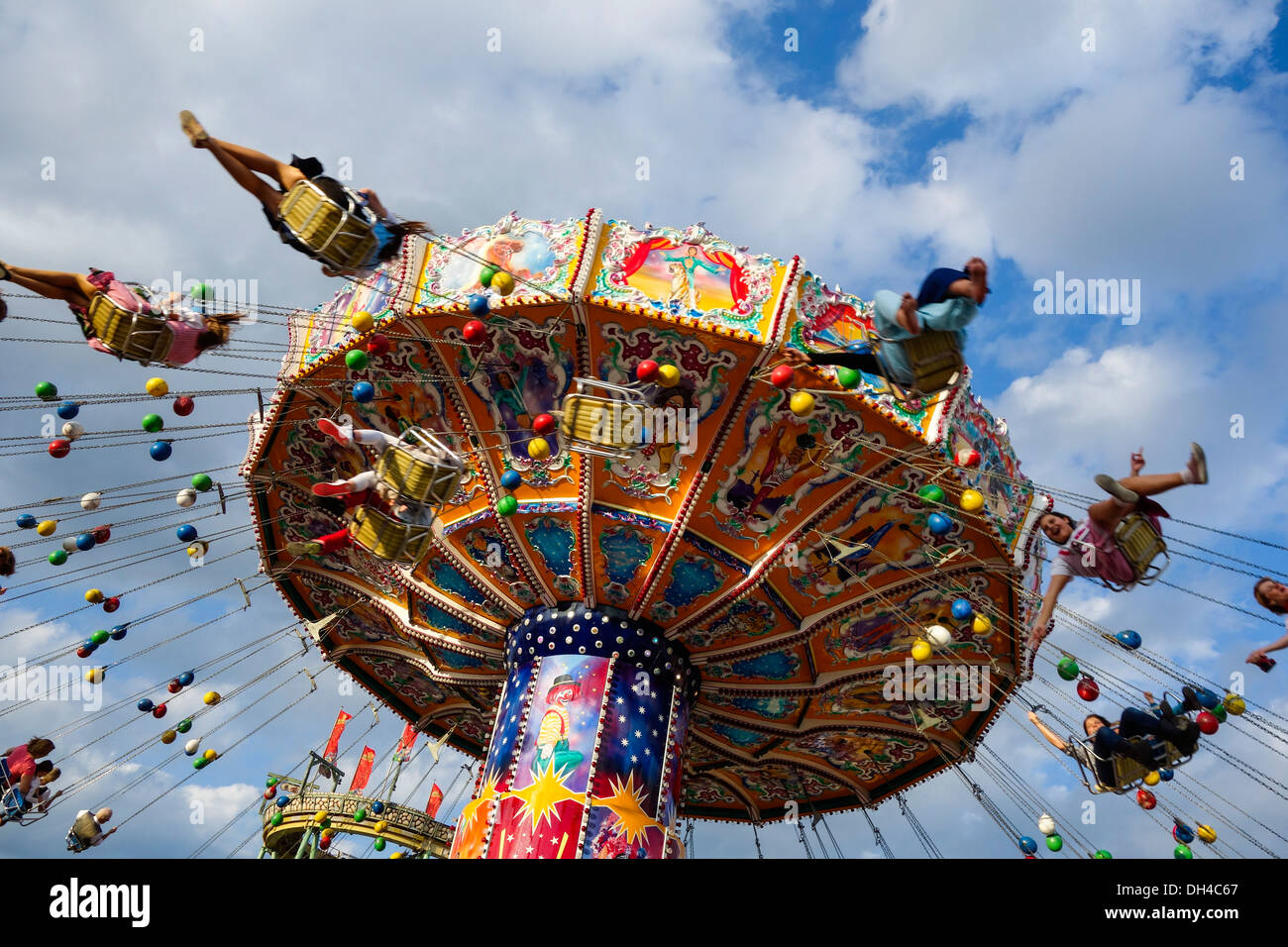 Fun at the Munich beer festival Oktoberfest, Bavaria Germany Stock ...
