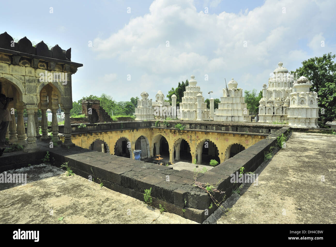 terrace Khandoba temple at ambad jalna maharashtra india Asia Stock ...