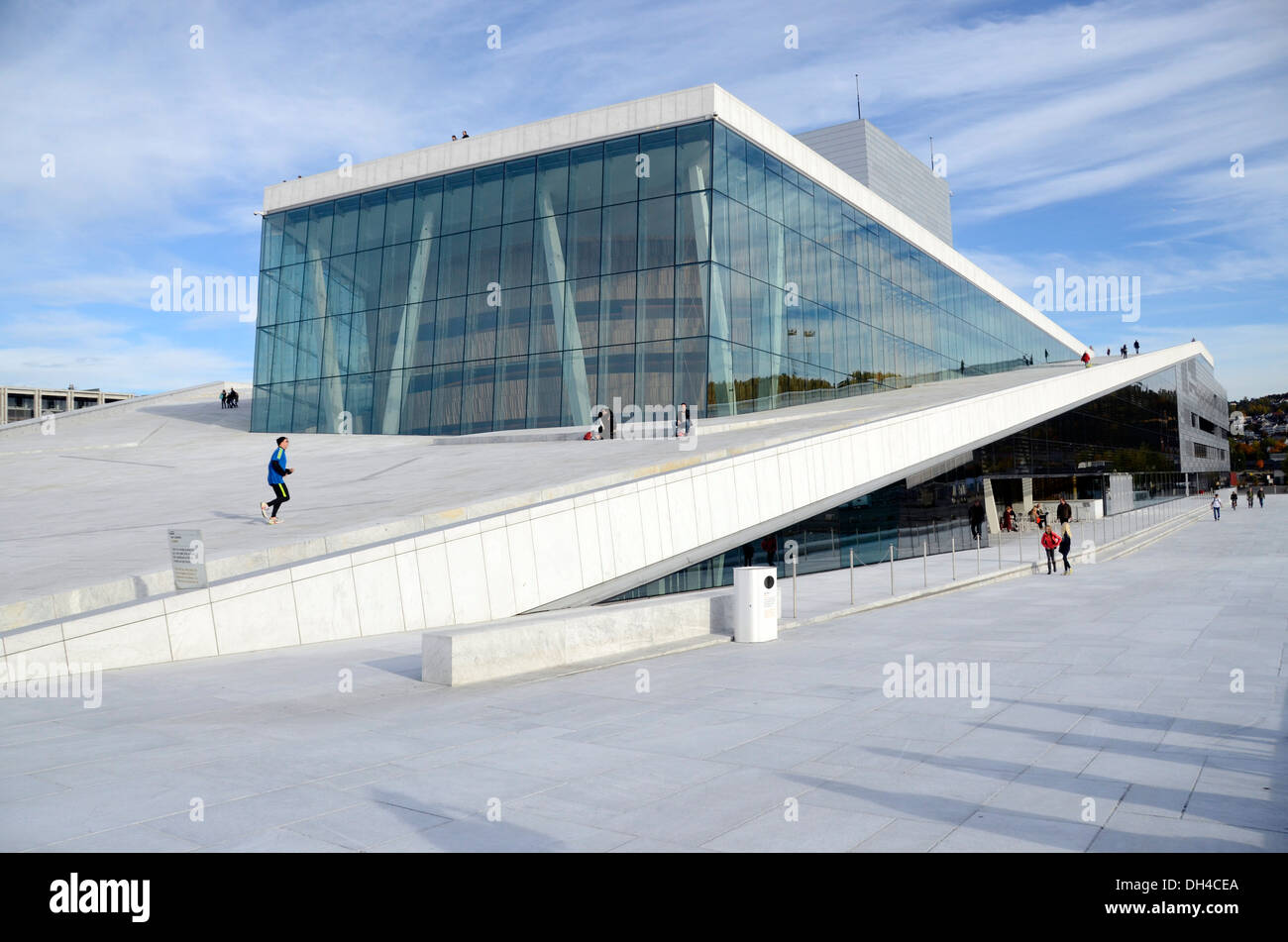 Olso Opera House designed by Norwegian architect firm Snohetta on the ...