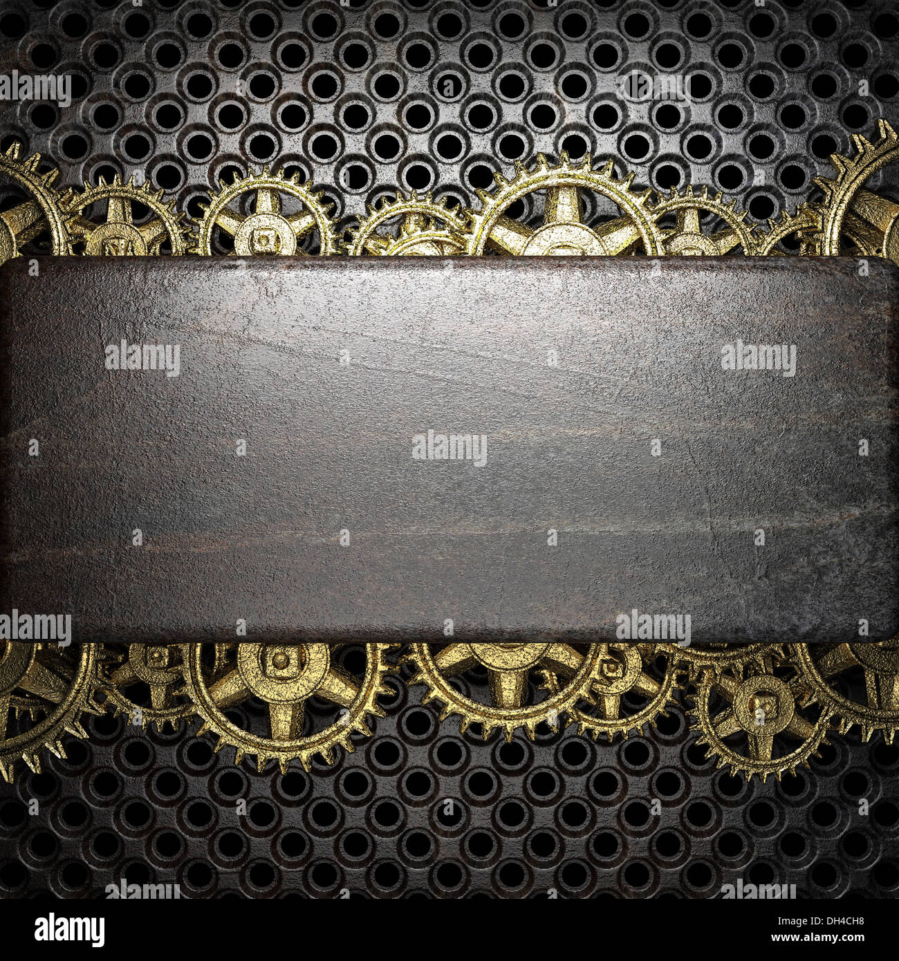 gear wheels on metal background Stock Photo - Alamy