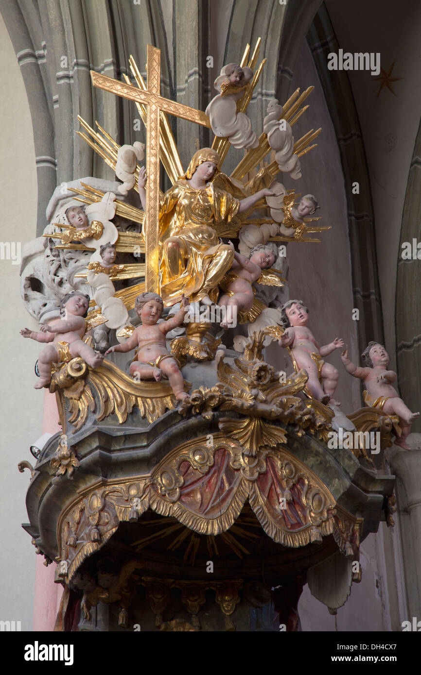 Interior of Goat Church, Sopron, Western Transdanubia, Hungary Stock ...