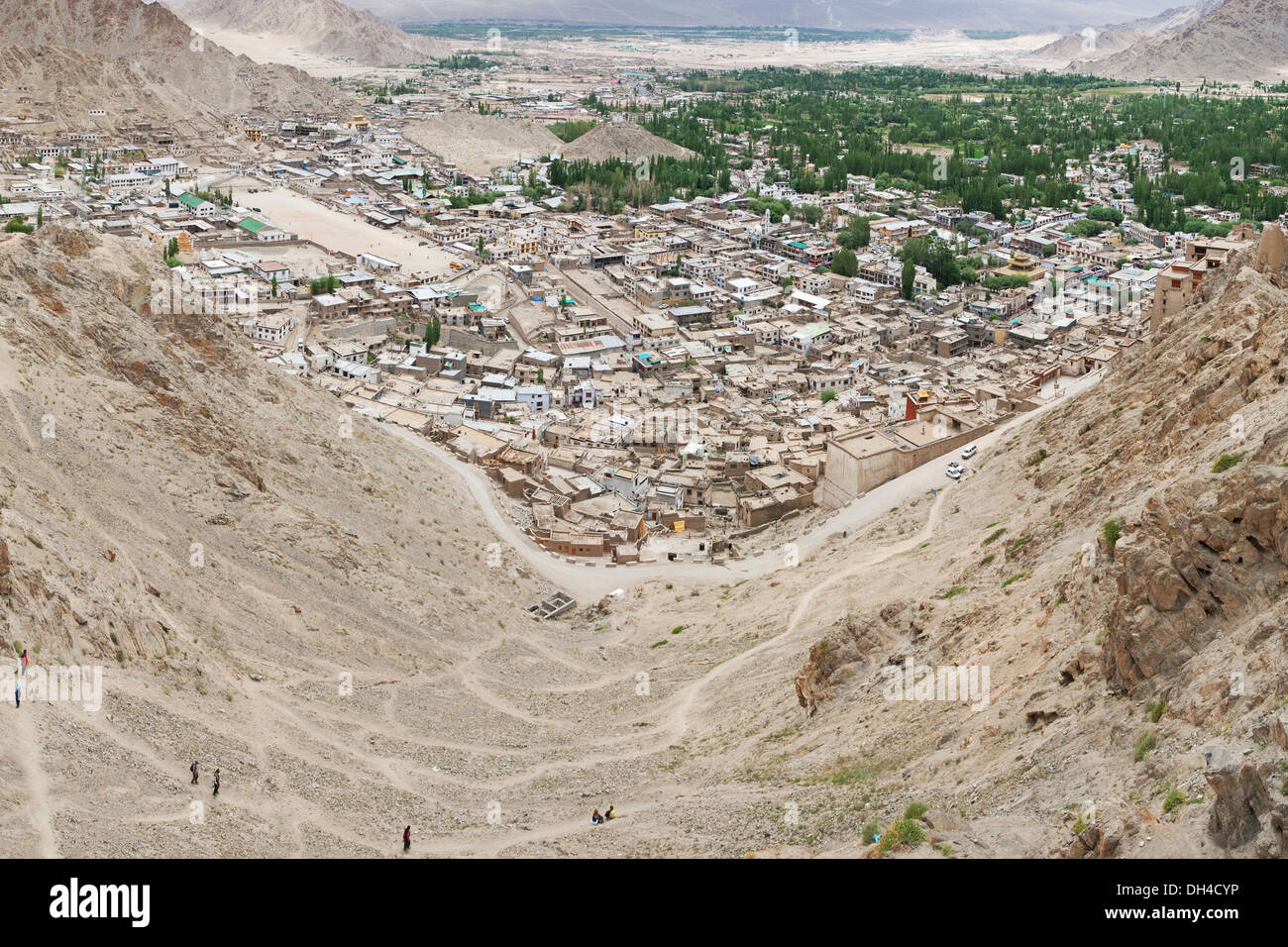 Overview of Leh Stock Photo - Alamy