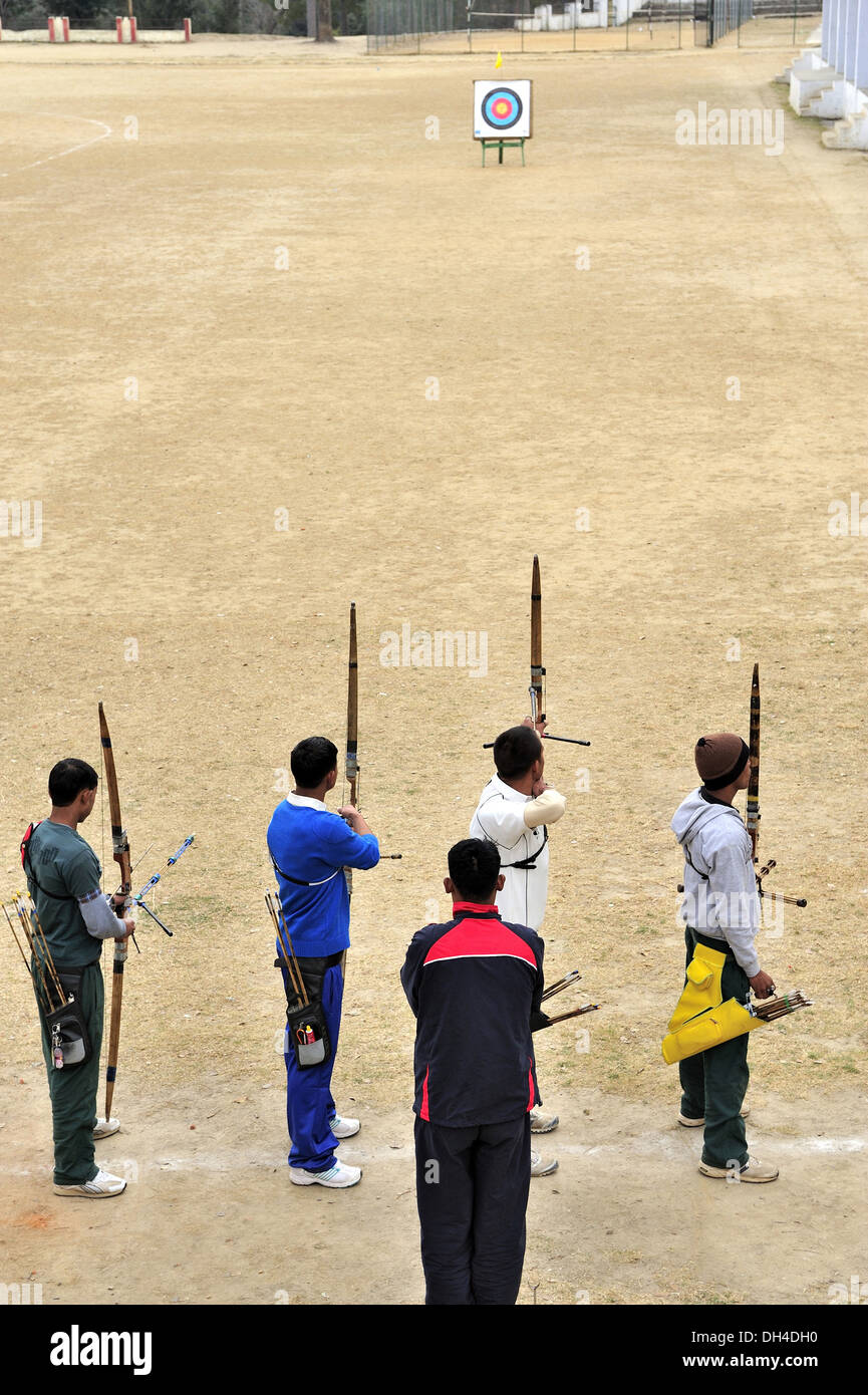 Archery at almoda uttarakhand India Asia Stock Photo - Alamy