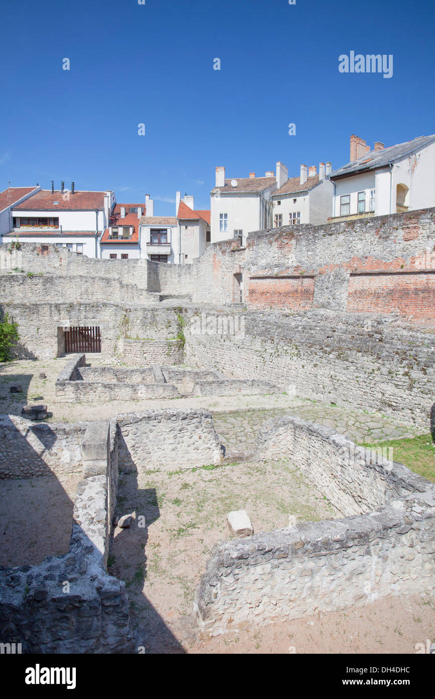 Open air Roman ruins, Sopron, Western Transdanubia, Hungary Stock Photo ...