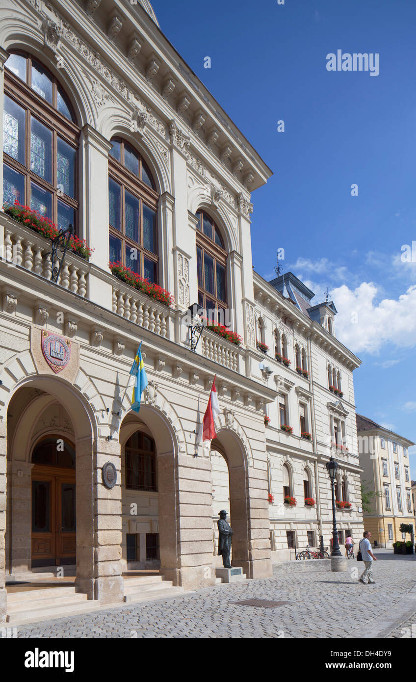 Town Hall and Firewatch Tower, Sopron, Western Transdanubia, Hungary ...
