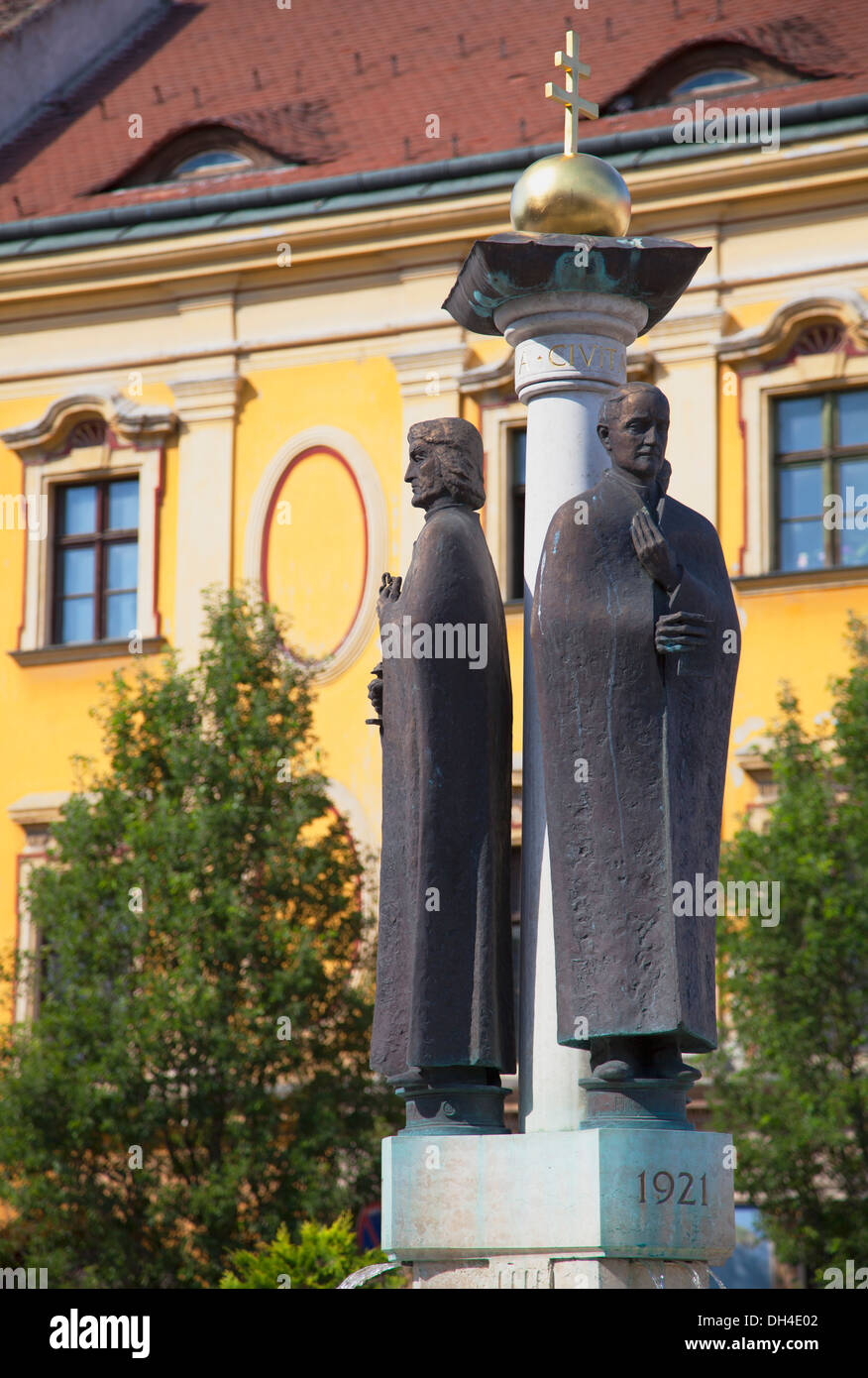 Statue in square, Sopron, Western Transdanubia, Hungary Stock Photo - Alamy