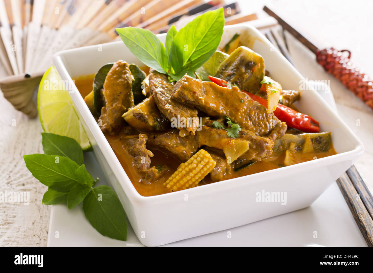 thai red curry with beef Stock Photo - Alamy