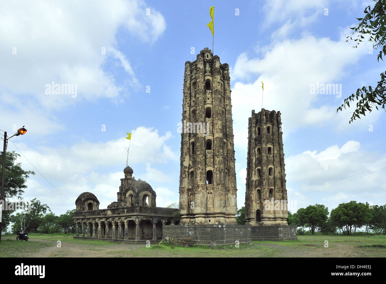 Khandoba temple and towering deepmala at beed Maharashtra India Asia ...
