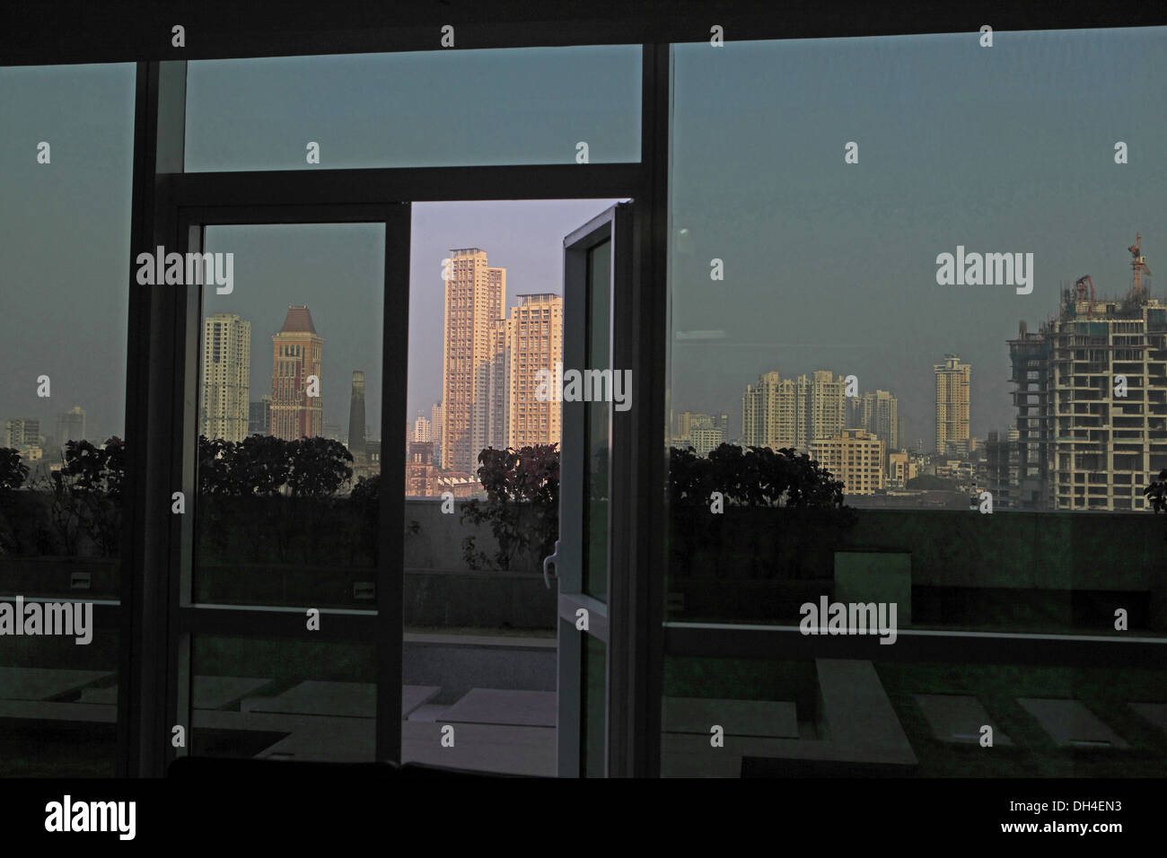 building window view of lower parel at mumbai India Stock Photo - Alamy