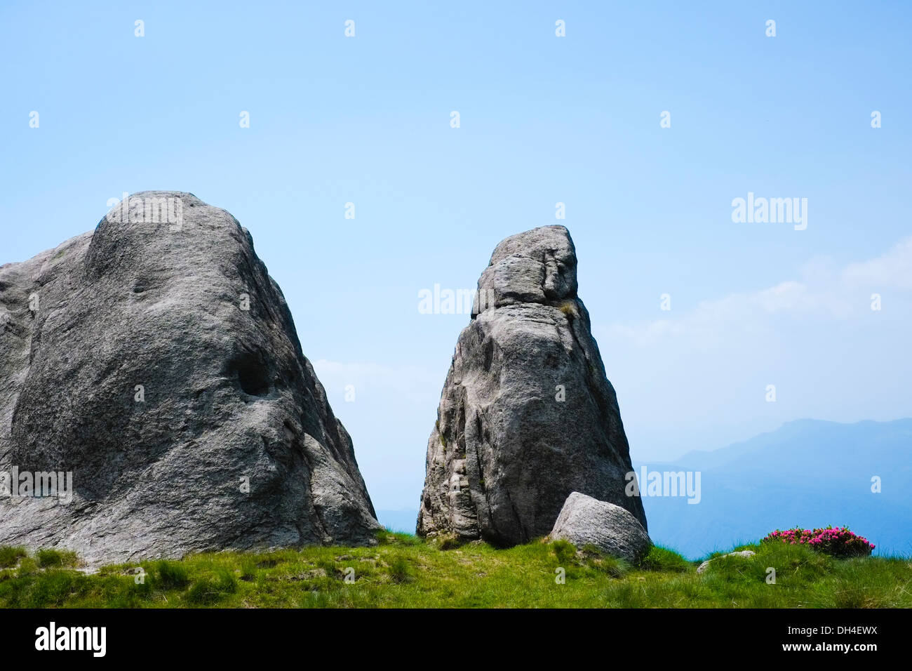 Rock formation in Mottarone mountain, Piedmont, Italy Stock Photo - Alamy