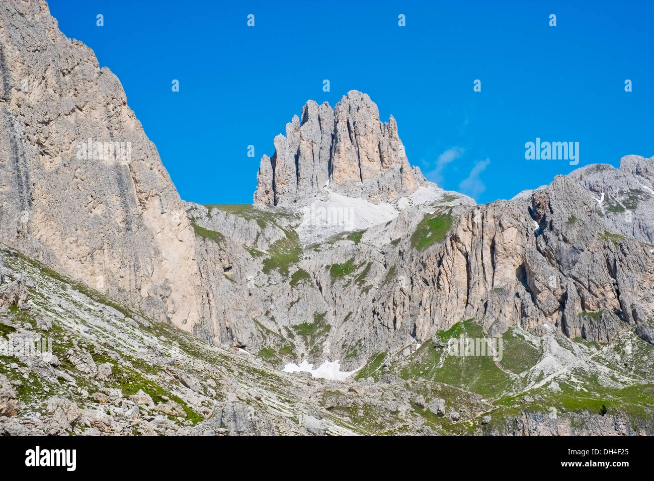 Dolomites mountains in Val di Fassa, Trentino, Italy Stock Photo - Alamy