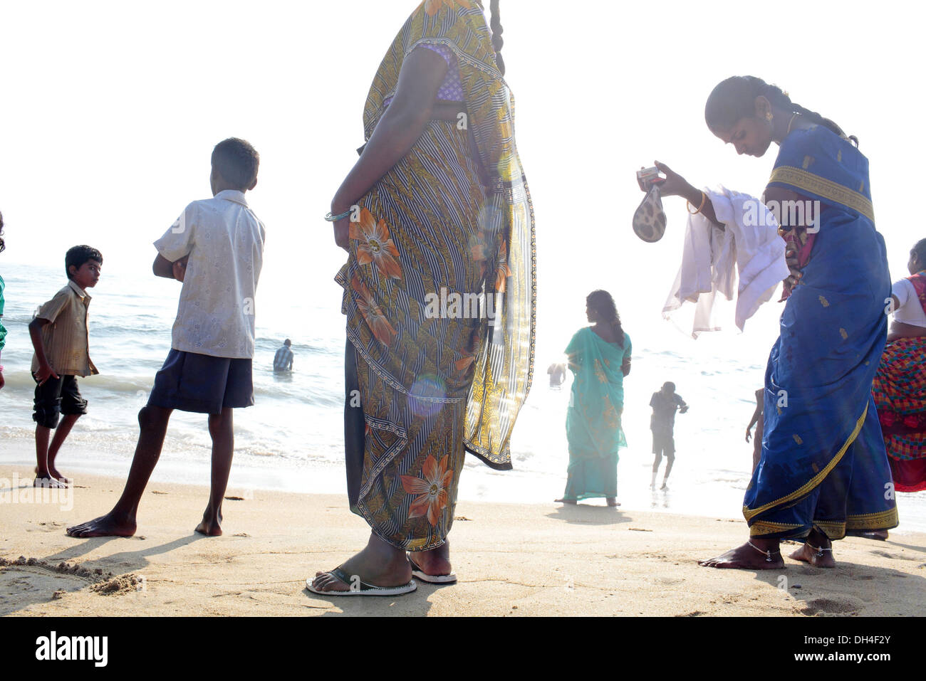 people on Marina beach at Chennai Tamil Nadu India Stock Photo - Alamy