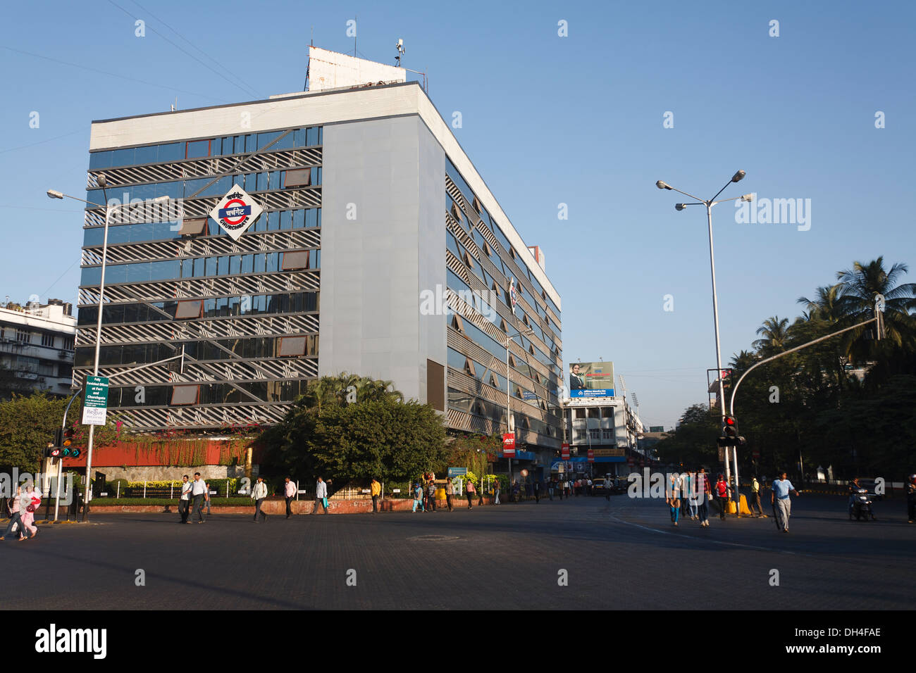 Churchgate station building Mumbai Maharashtra India Asia Jan 2012 ...