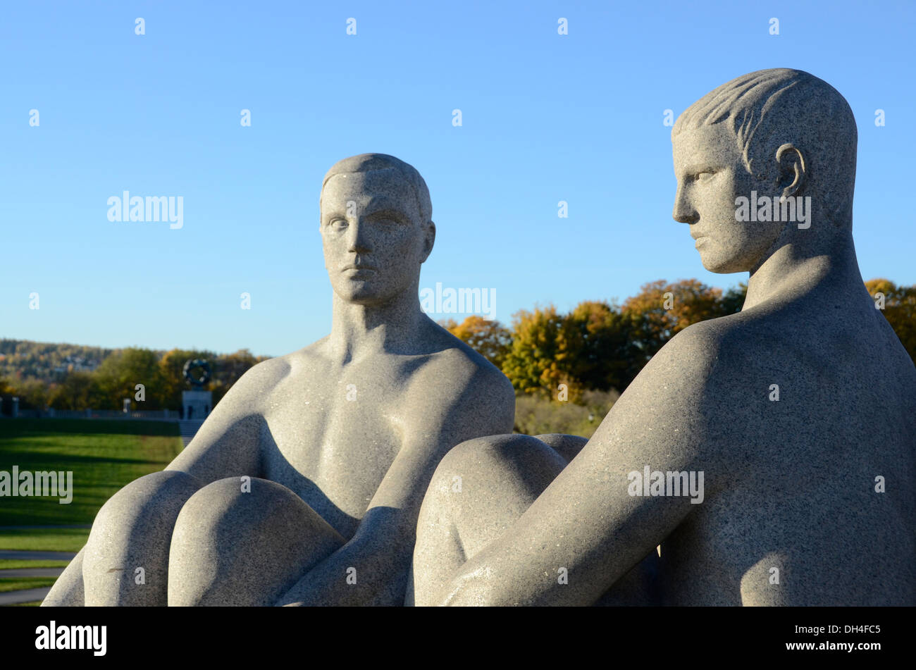Vigeland Sculpture Park in Oslo featuring the bronze and granite ...