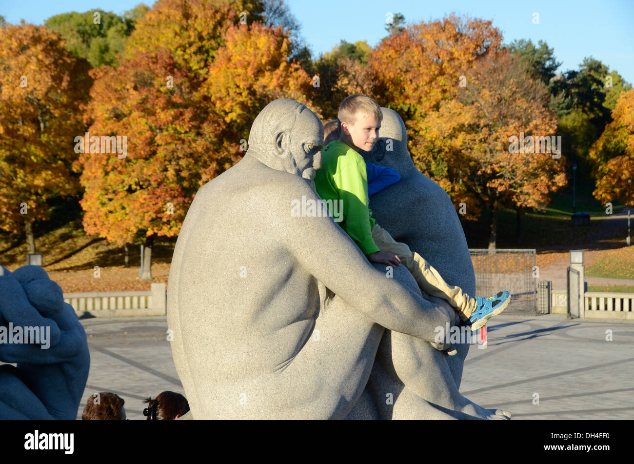 Vigeland Sculpture Park in Oslo featuring the bronze and granite ...