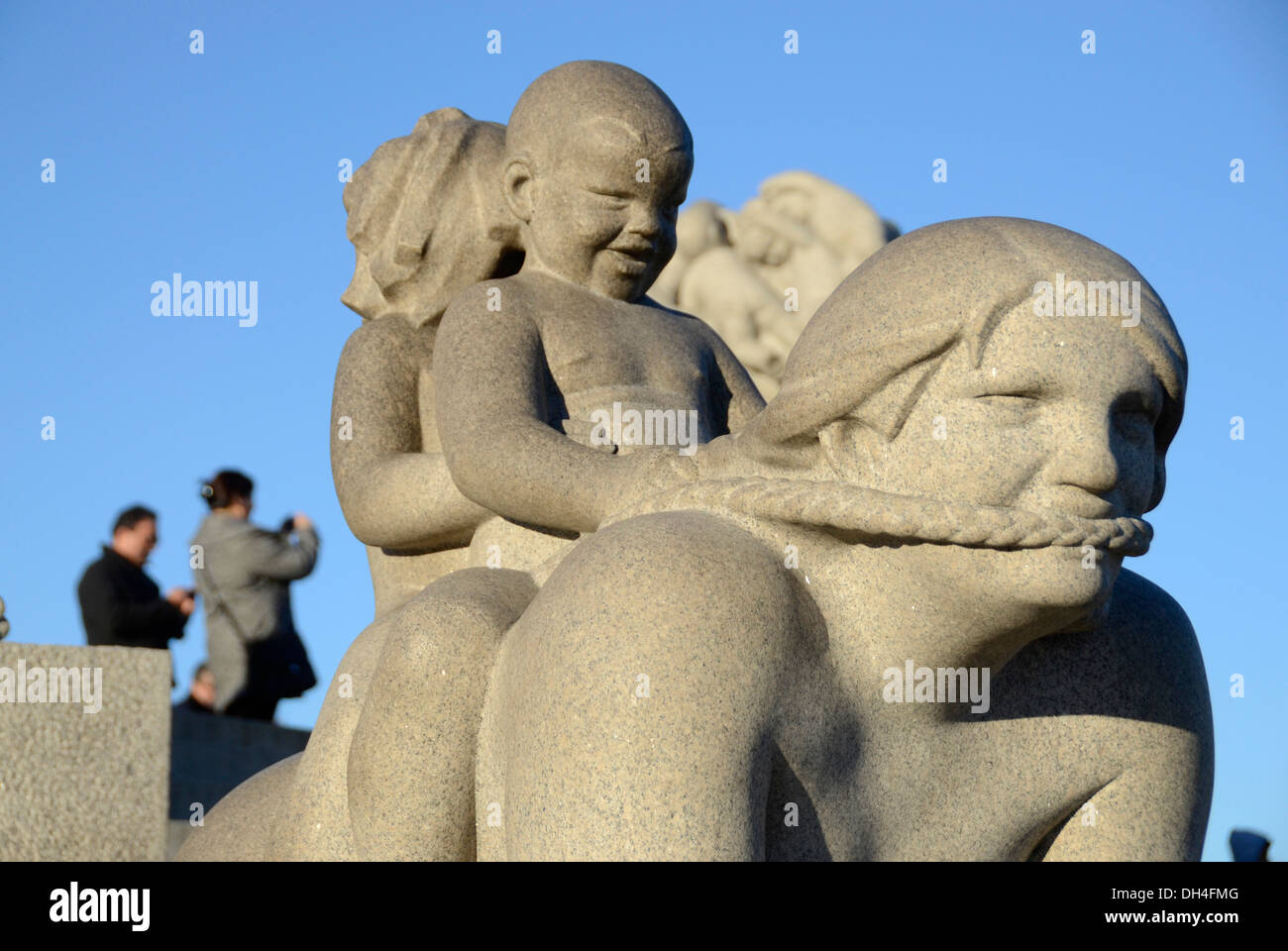 Vigeland Sculpture Park in Oslo featuring the bronze and granite ...