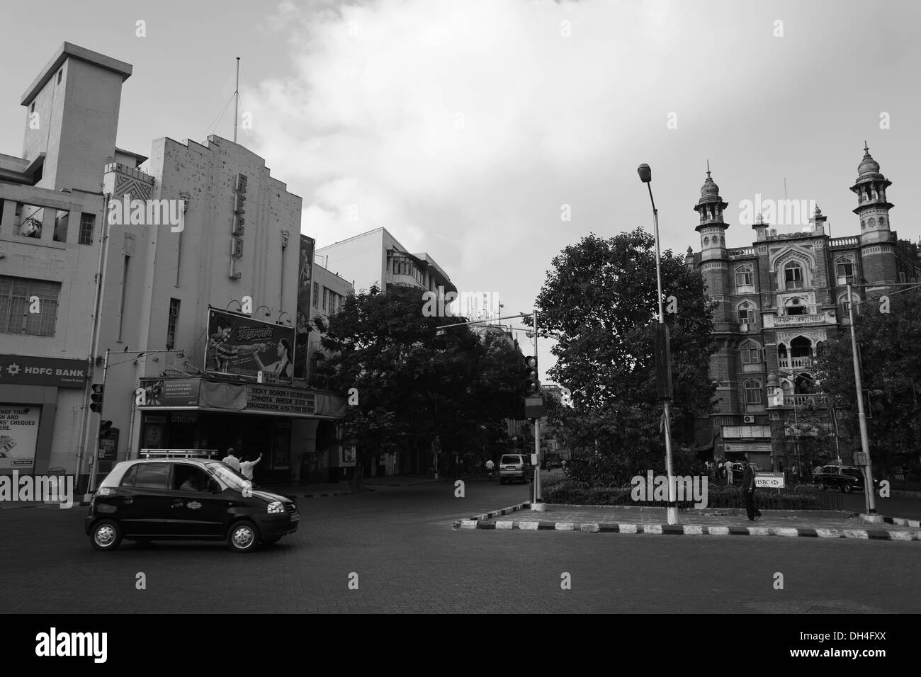Regal cinema colaba mumbai india Black and White Stock Photos & Images ...
