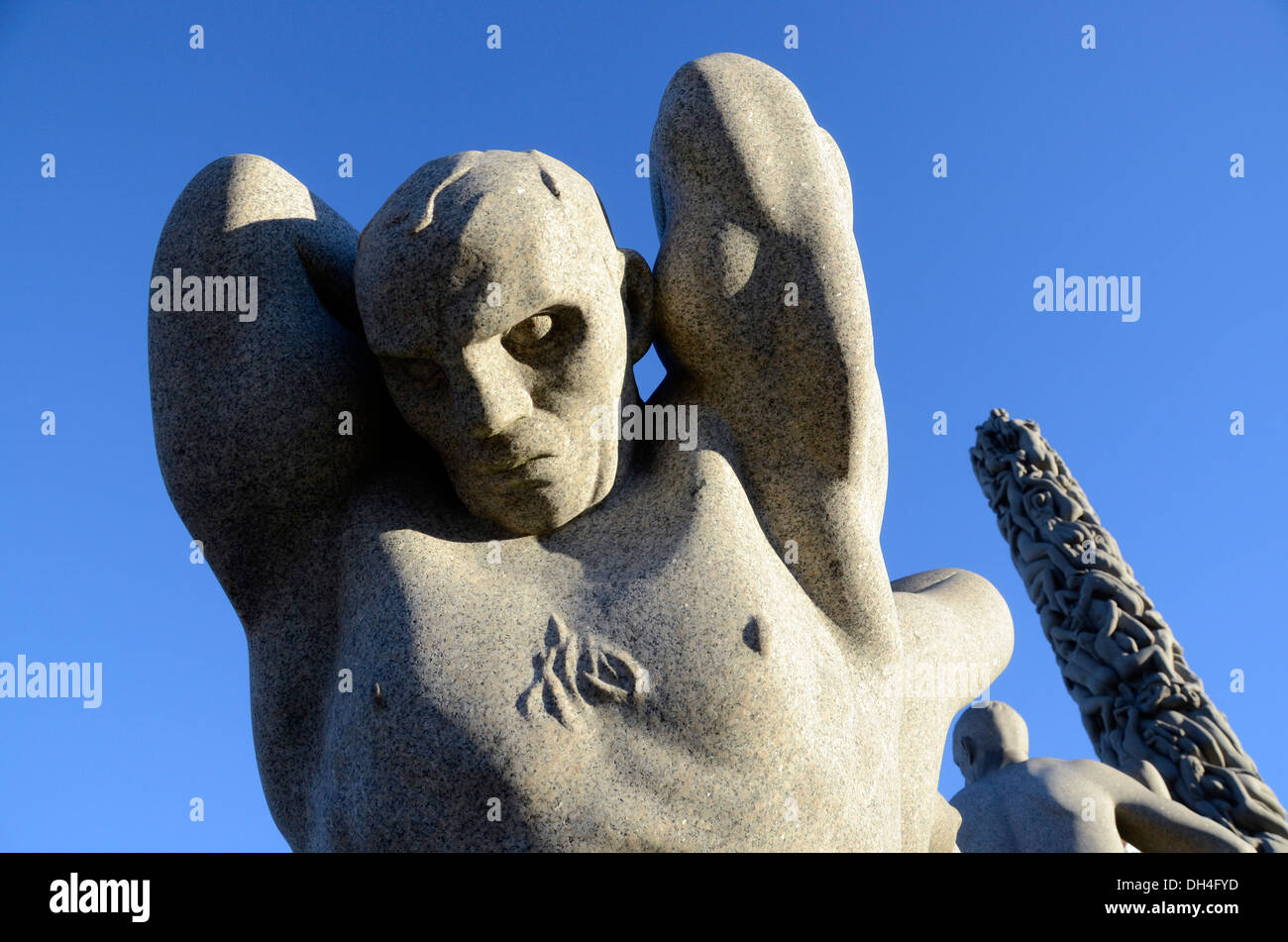 Vigeland Sculpture Park in Oslo featuring the bronze and granite ...