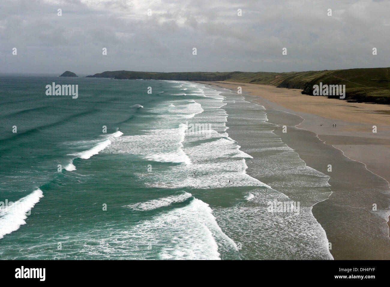 Perranporth beach, Perranporth, Cornwall, England, UK Stock Photo - Alamy
