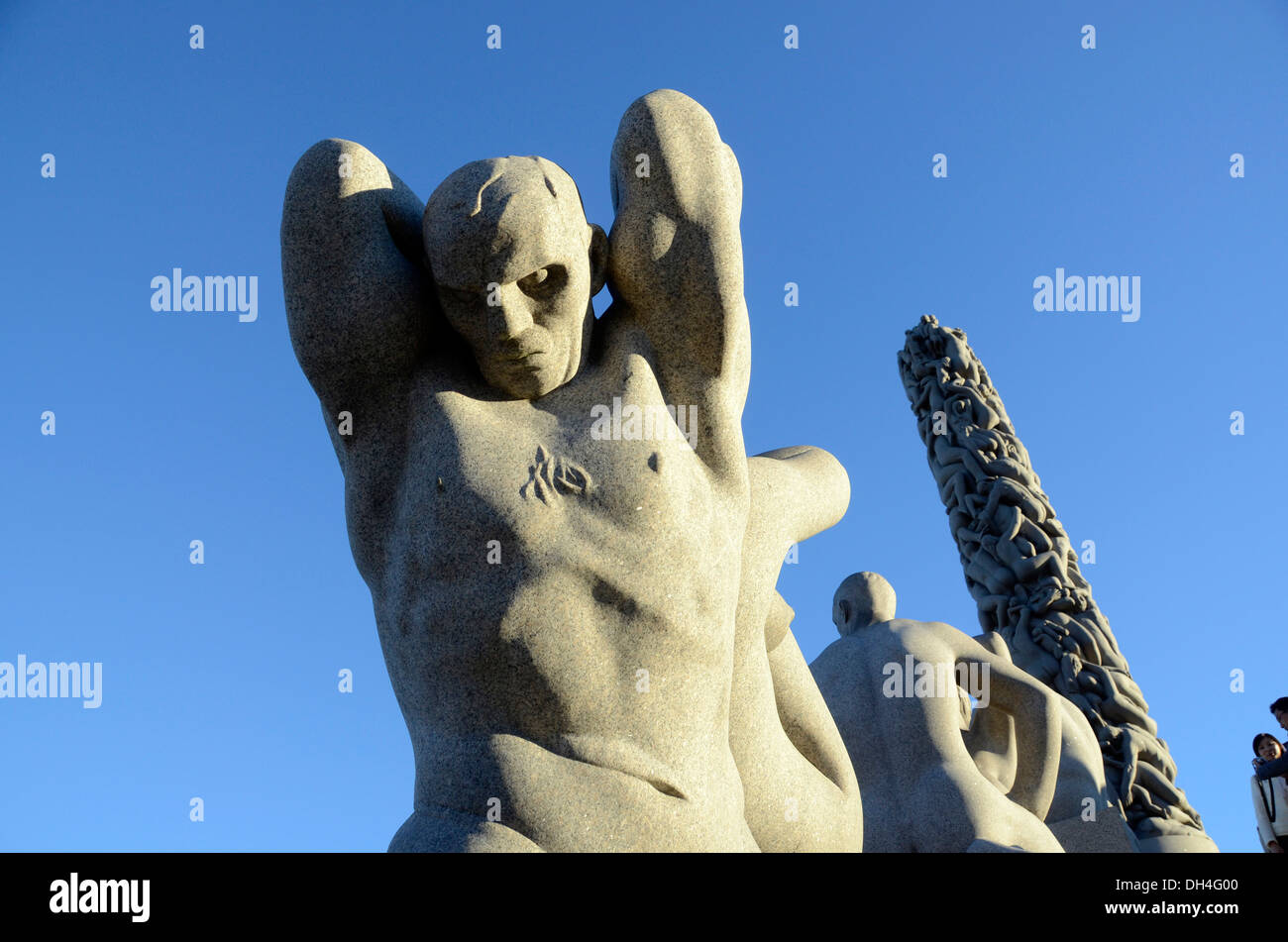 Vigeland Sculpture Park in Oslo featuring the bronze and granite ...