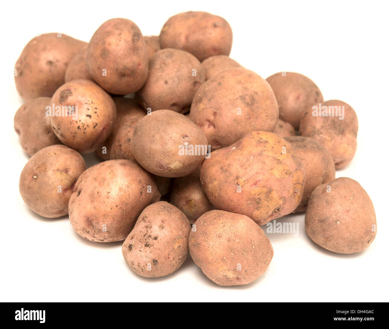 raw potatoes isolated on white background Stock Photo - Alamy
