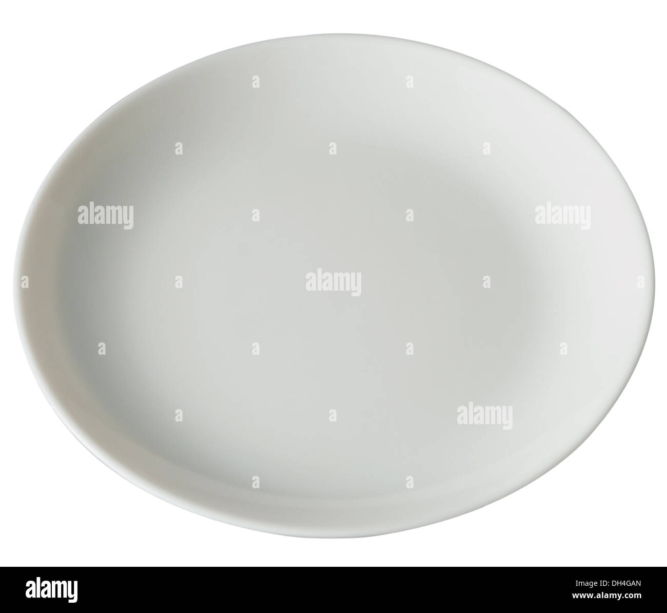 empty plate isolated on white background Stock Photo - Alamy