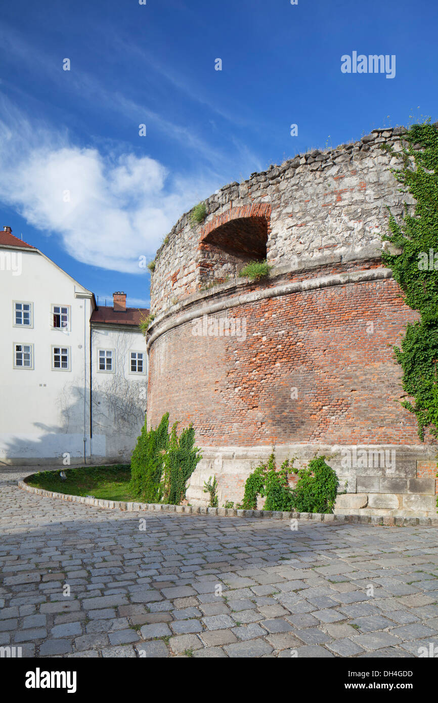 Old Bastion of city wall, Sopron, Western Transdanubia, Hungary Stock ...